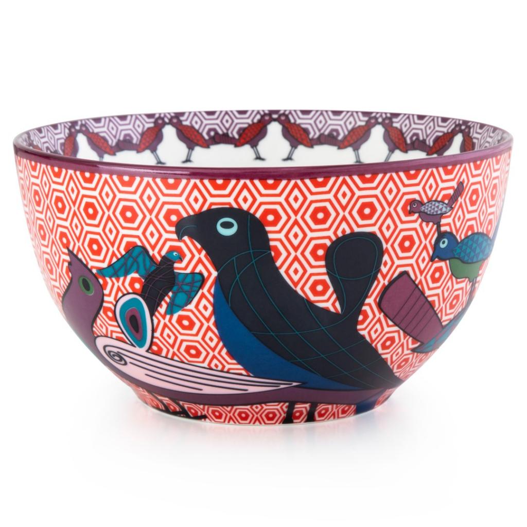 Bowl BIRDS OF PARADISE, porcelain, 15cm - Teaclassix