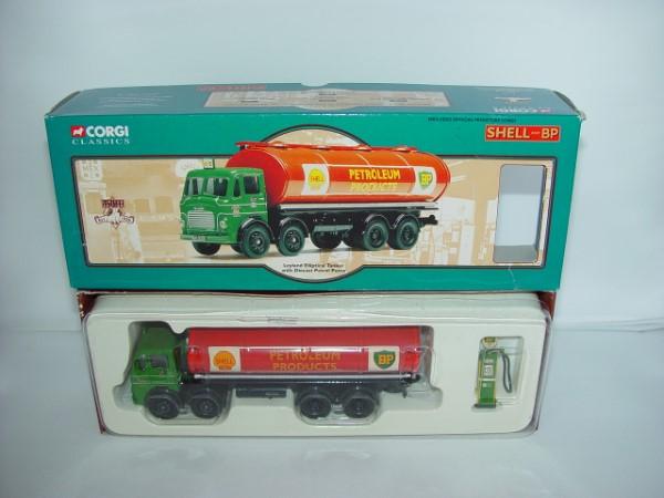 24203 Corgi Shell and BP - Leyland Elliptical Tanker with Petrol Pump ...